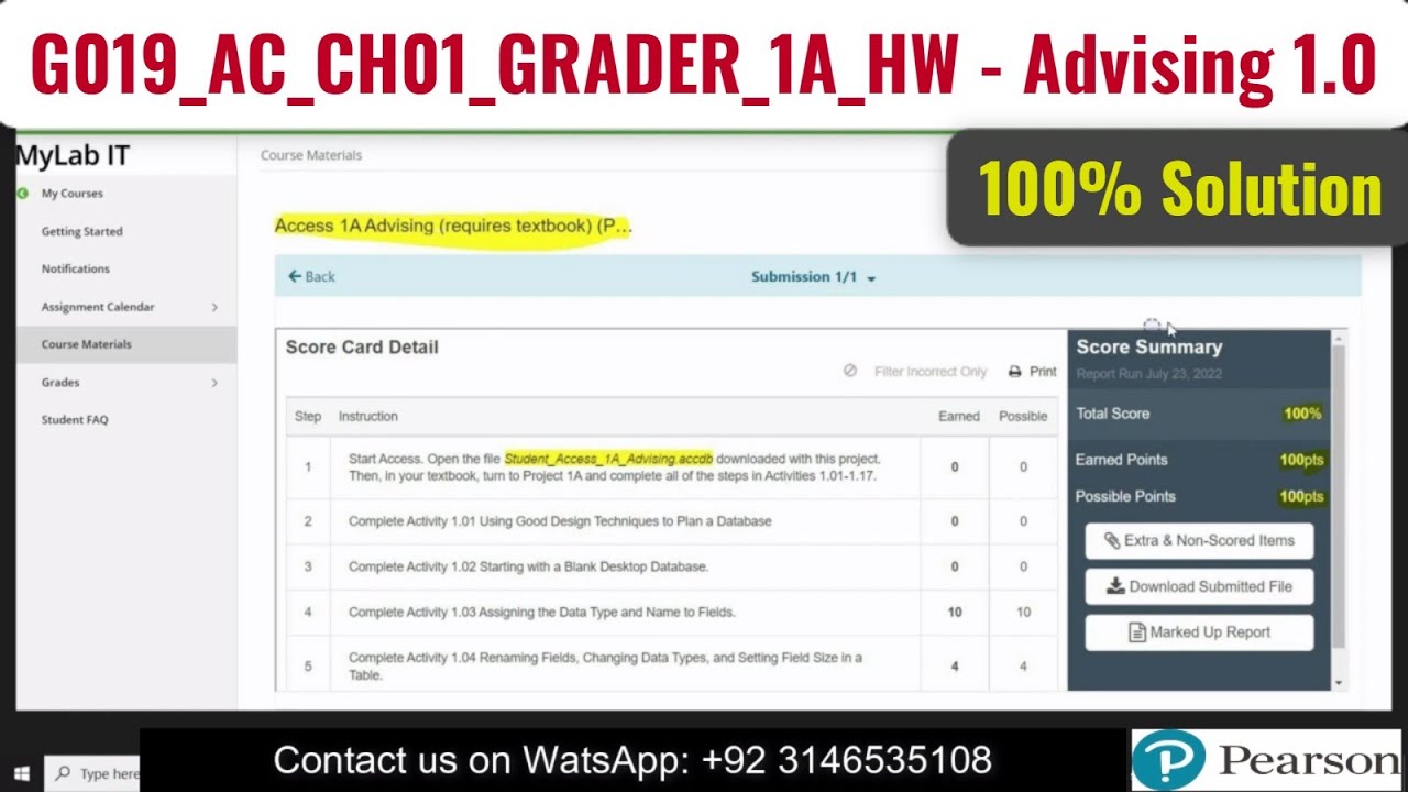 G019_AC_CH01_GRADER_1A_HW - Advising 1.0 | Access 1A Advising |G019 AC ...
