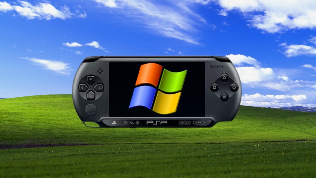 Running Windows XP trough a PSP - YouTube