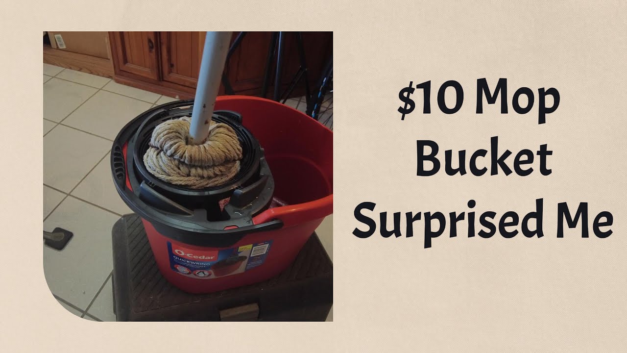 This Mop Bucket Outsmarts Fancy Ones O Cedar Quick Wring - YouTube