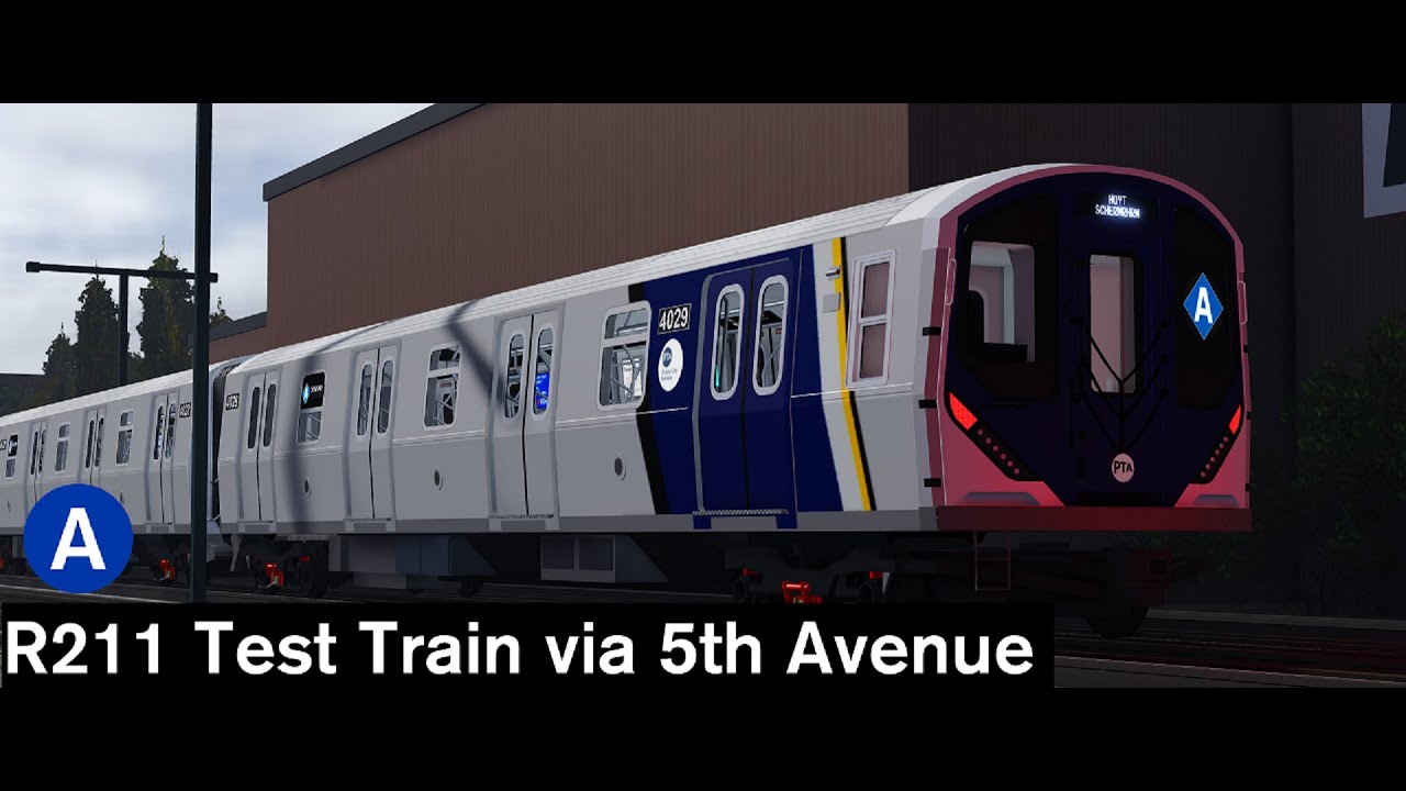 ROBLOX PTA 5th Avenue Line: R211T Test Train + R46 Protection Train ...