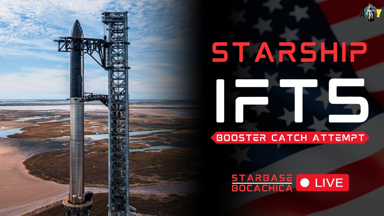 LIVE: Starship Flight Test 5 IFT 5 with First Booster Catch Attempt ...