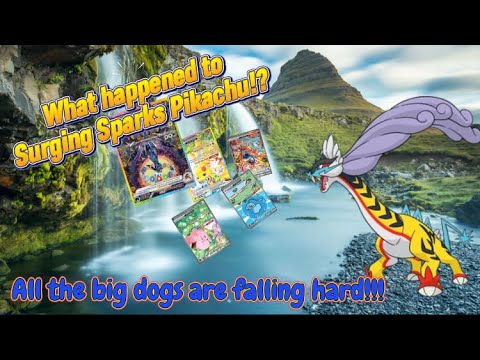 Surging Sparks Pikachu falling fast. Vivid Voltage all over again!? All ...