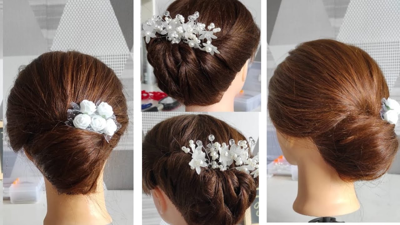 Tutorial 2 gaya Sanggul Modern untuk Pemula - YouTube