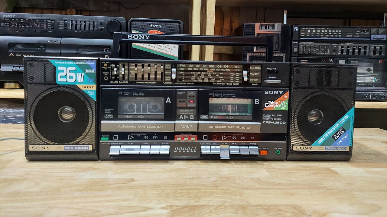 Đã Bán : Đài Cassette SONY CFS W600 Huyền Thoại - LH 0938.303.454 - YouTube