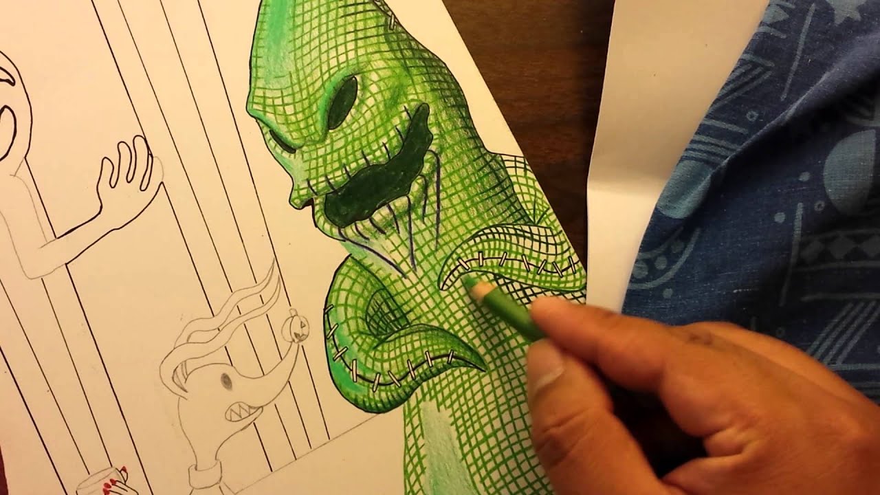 Drawing Oogie Boogie. Part 2. - YouTube