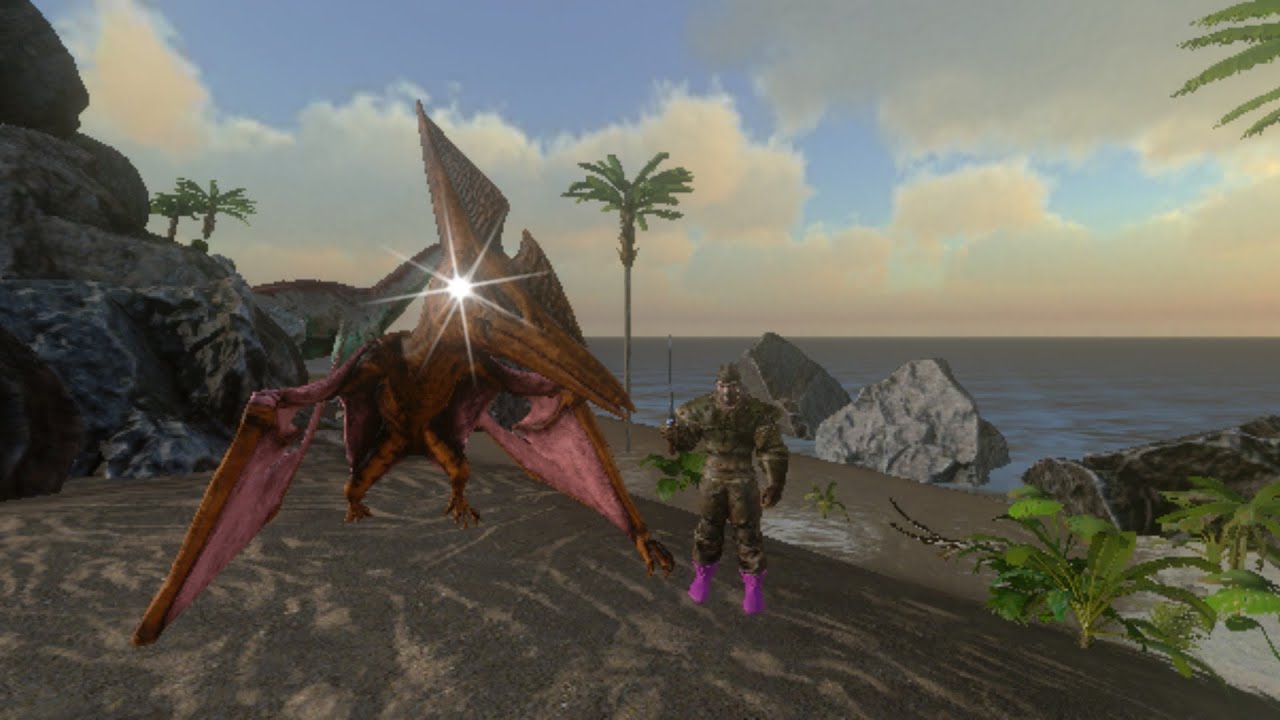 Ark Mobile 100 level brutal | S4B1 Ptera taming ve neler neler... - YouTube