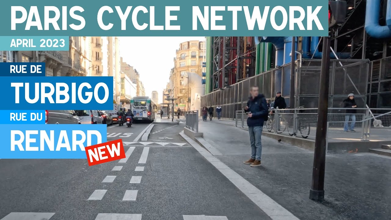 Brand New 🚲 Bike Path in Central Paris | Paris Cycle Network Extension ...