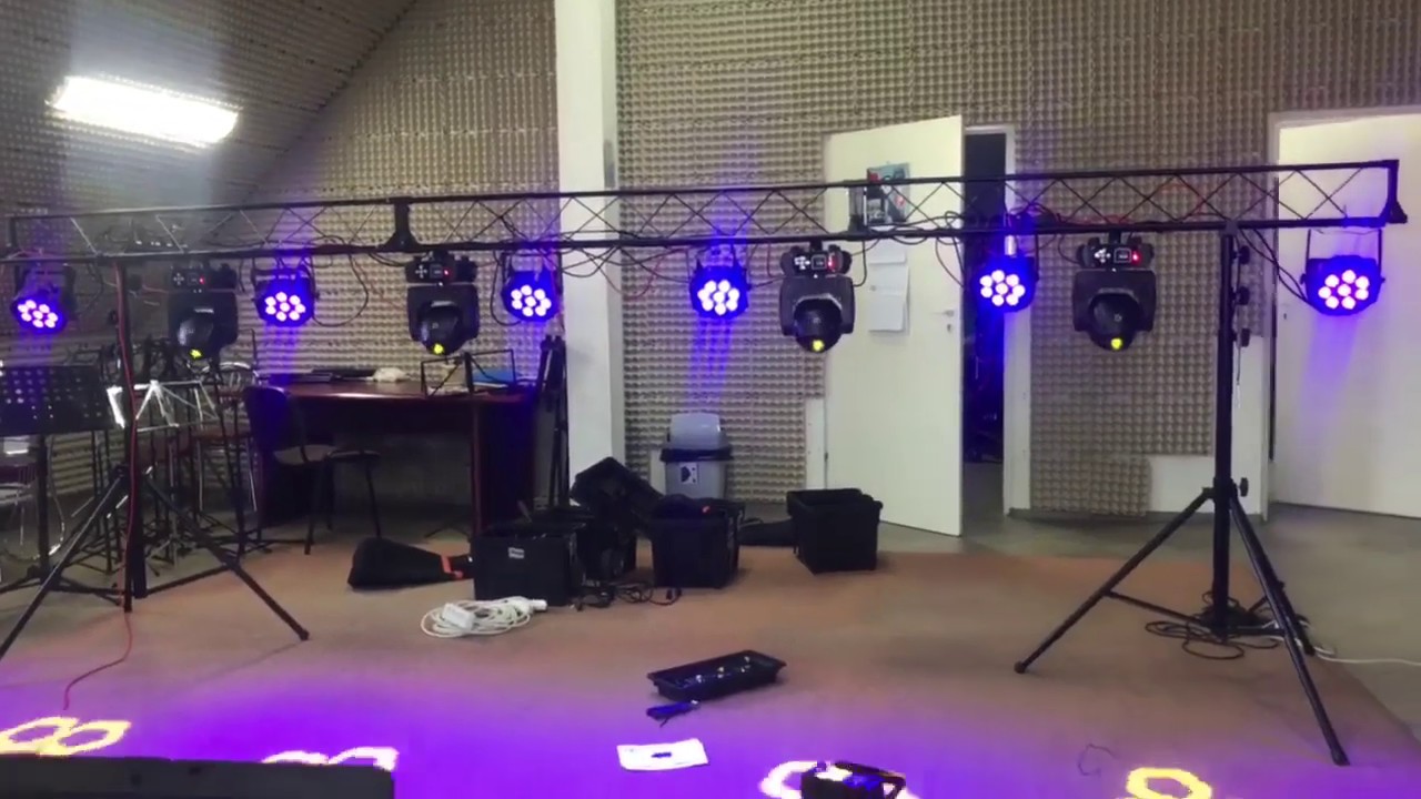 control movings heads PAR LED by Freestyler DMX & ARTNET GATE KWMATIK "PRO-MYK v1.11" - YouTube