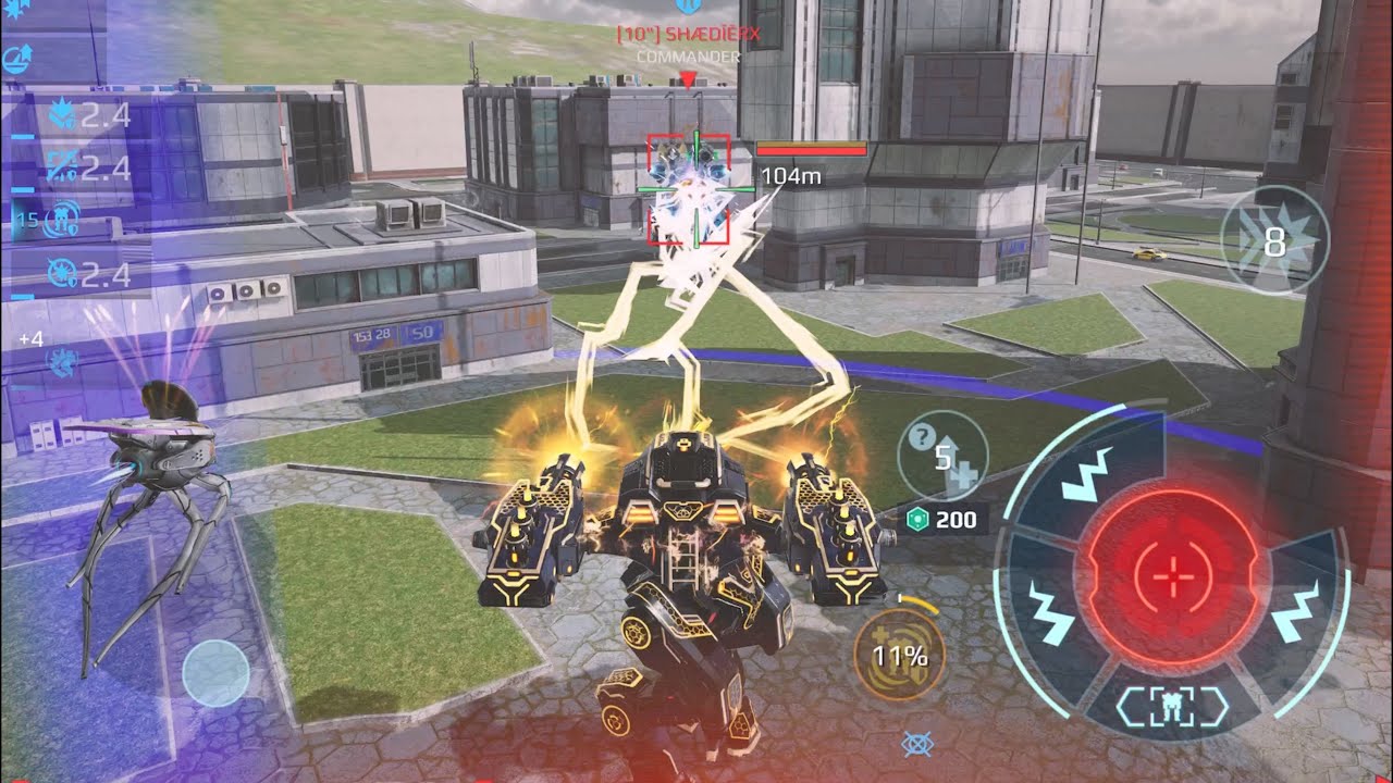 Ultimate Destrier covering bases in Springfield | War Robots gameplay ...