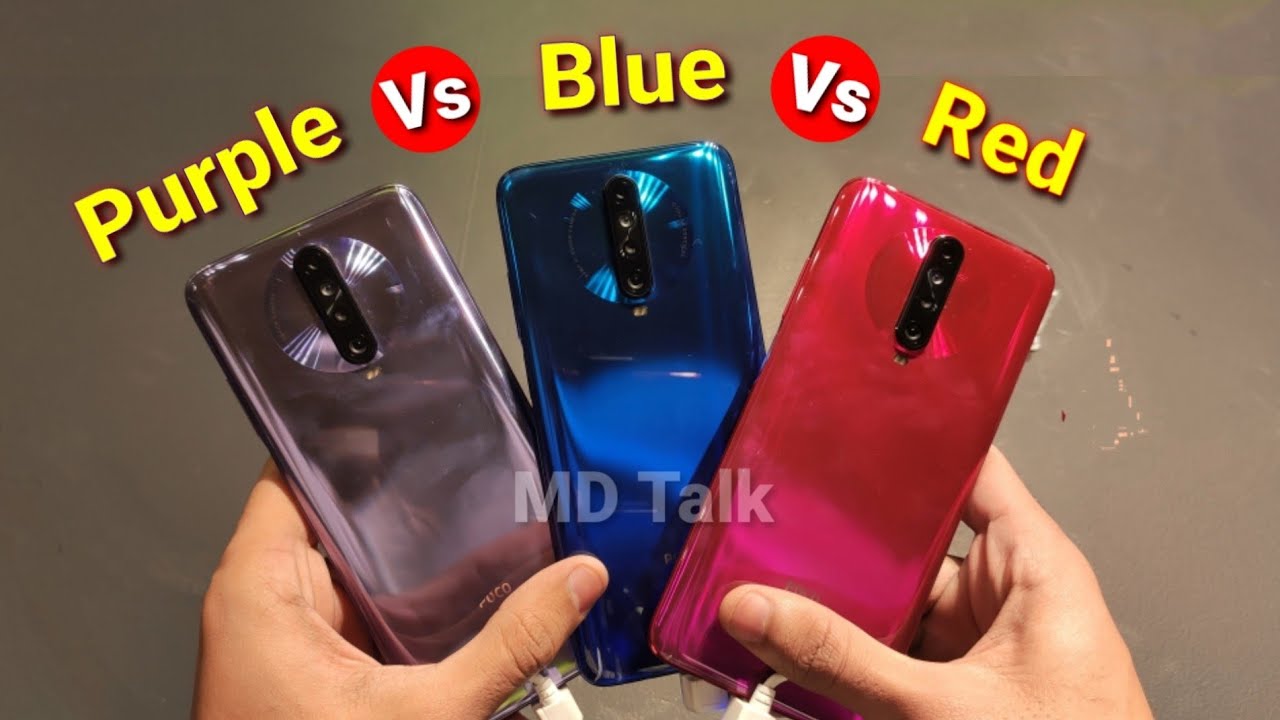 Poco X2 retail Unboxing all colours | Poco X2 Red Colour vs Purple vs ...