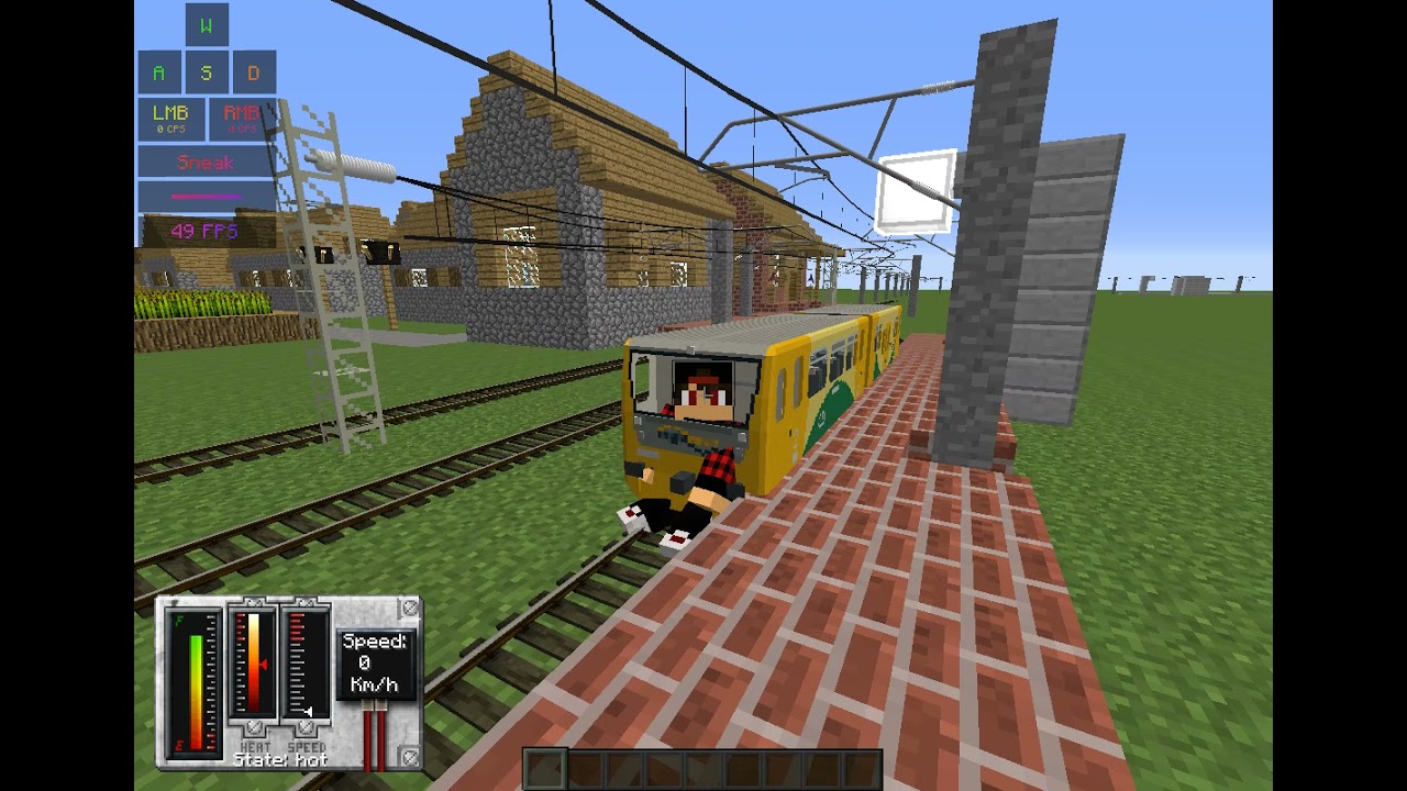 Minecraft|My Traincraft map|Full local train ride|Class 814 Regionova ...