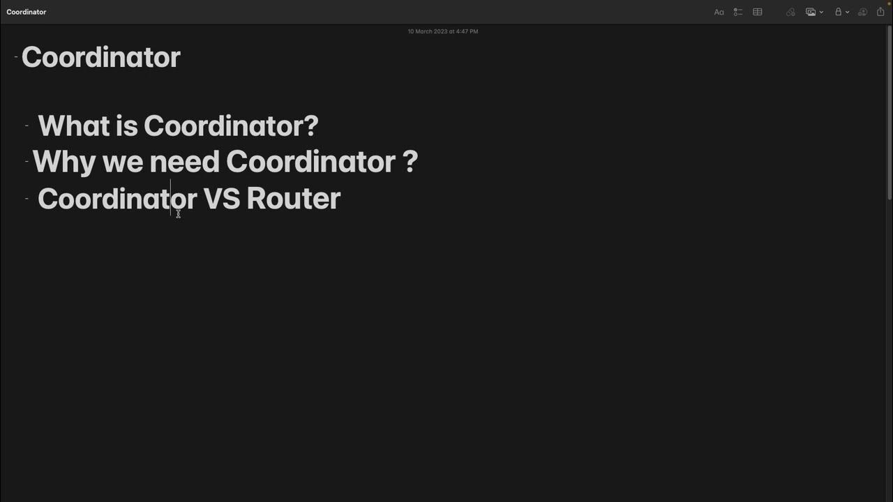 01 - Introduction to Coordinator Pattern - YouTube