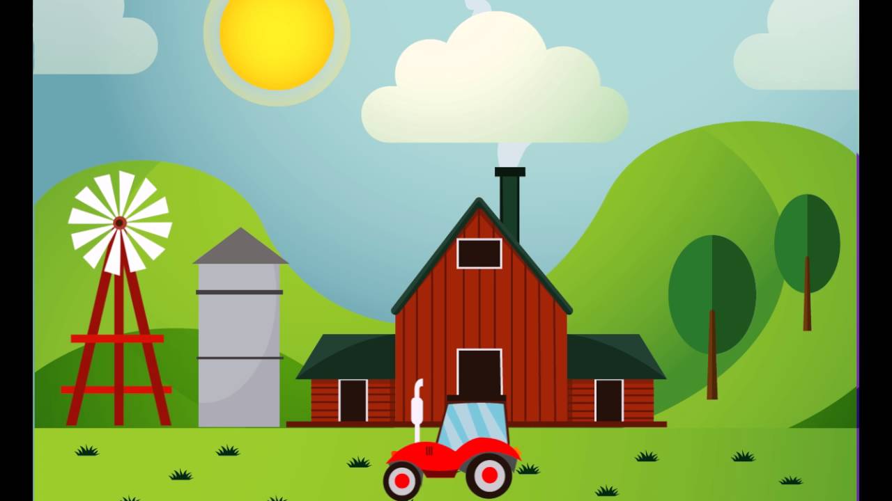 Farm landscape Animation - YouTube