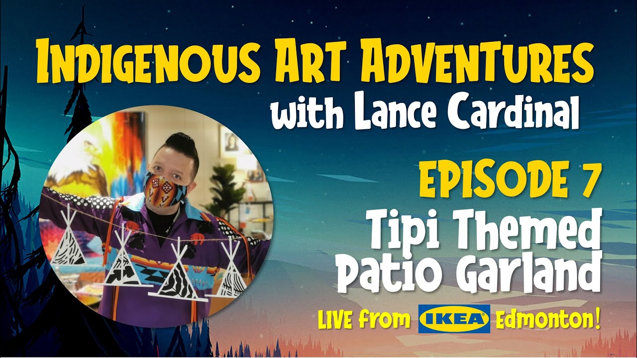 INDIGENOUS ART ADVENTURES - (Episode 7) Tipi Patio Garland - YouTube