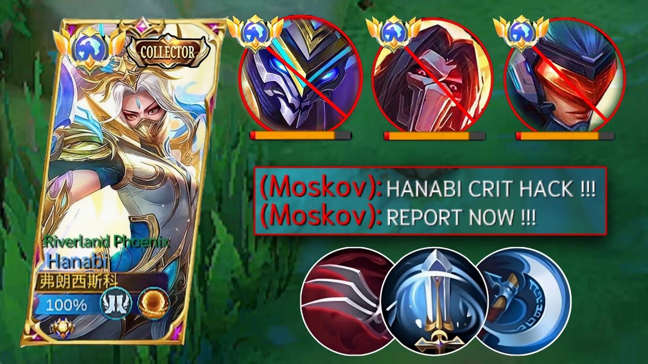 HANABI PERFECT GAMEPLAY, BUILD FULL CRITICAL DAMAGE🔥, MELTING THE ENEMY ...