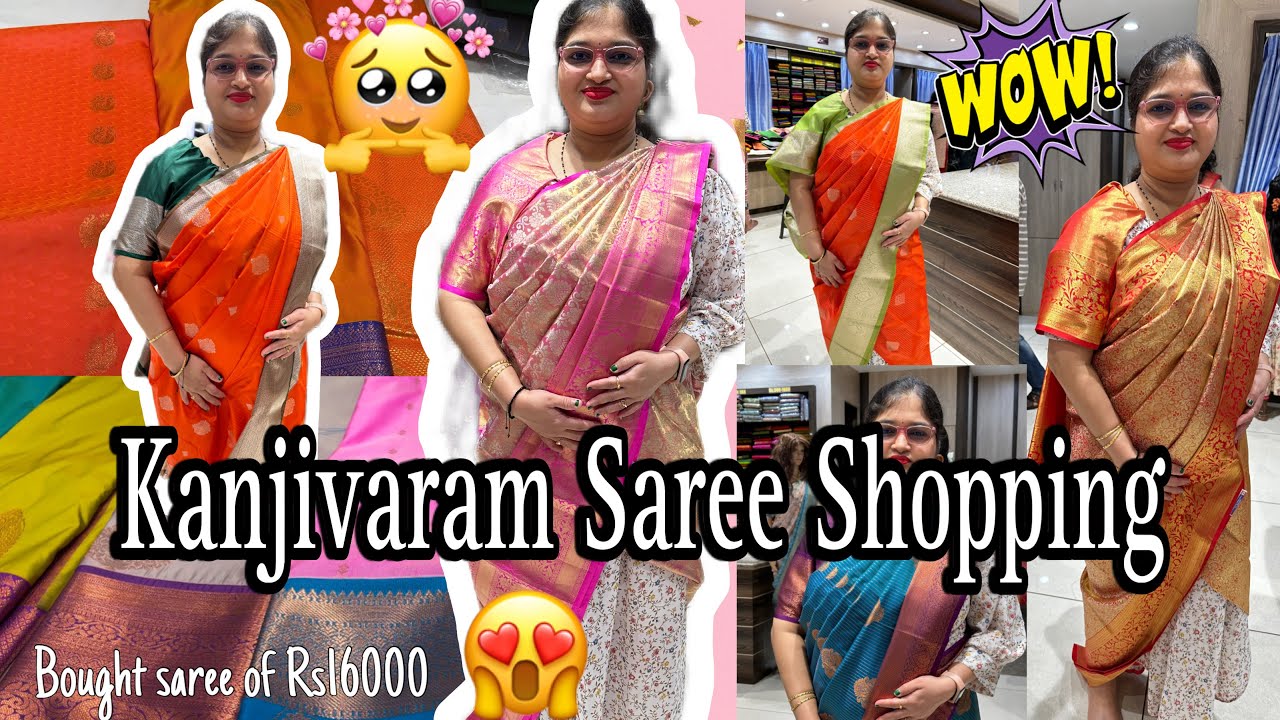 KANJIVARAM SILK SAREE SHOPPING in Udupi!😍🤩|Bought 16k saree!🫣|Patils ...