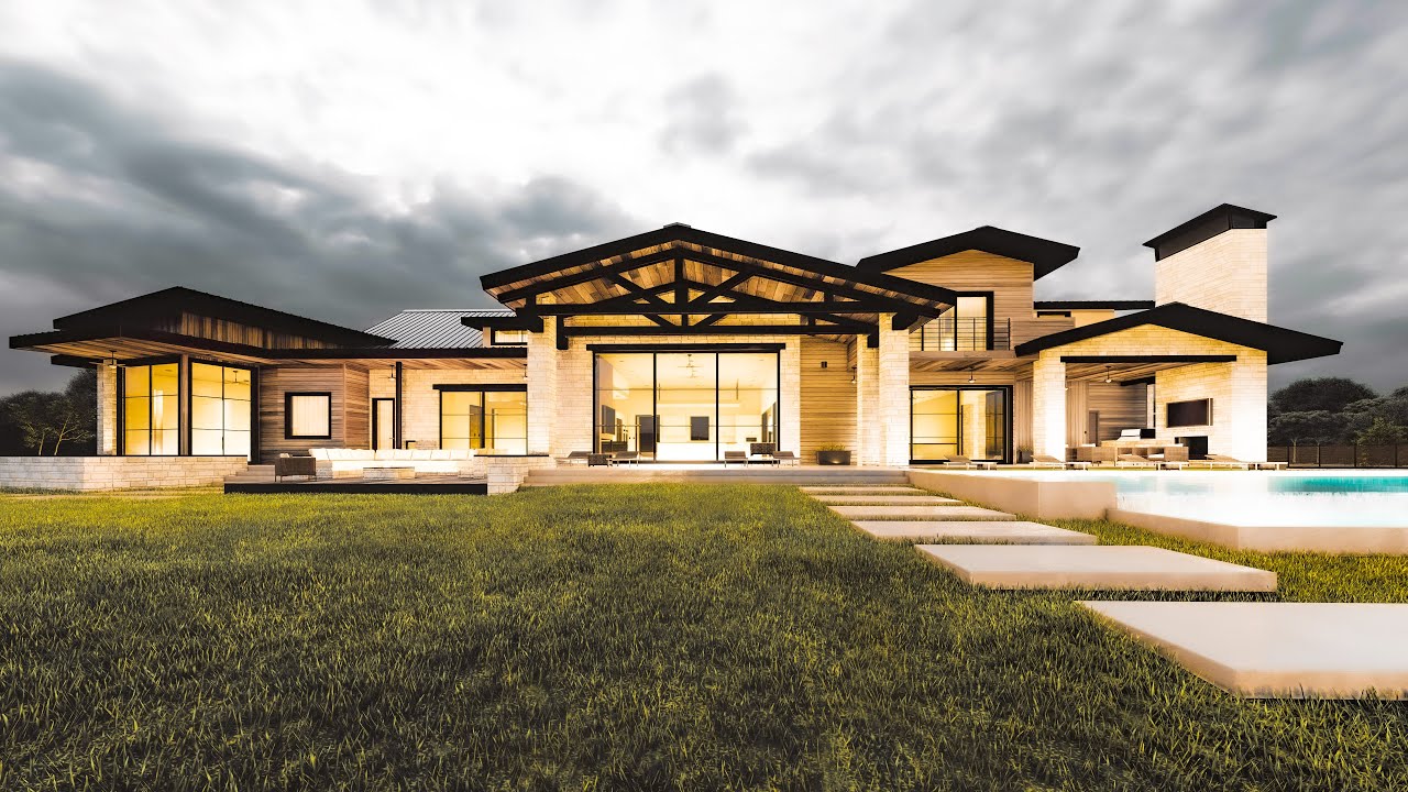 Texas Lake Modern - Mabry Custom Homes - YouTube