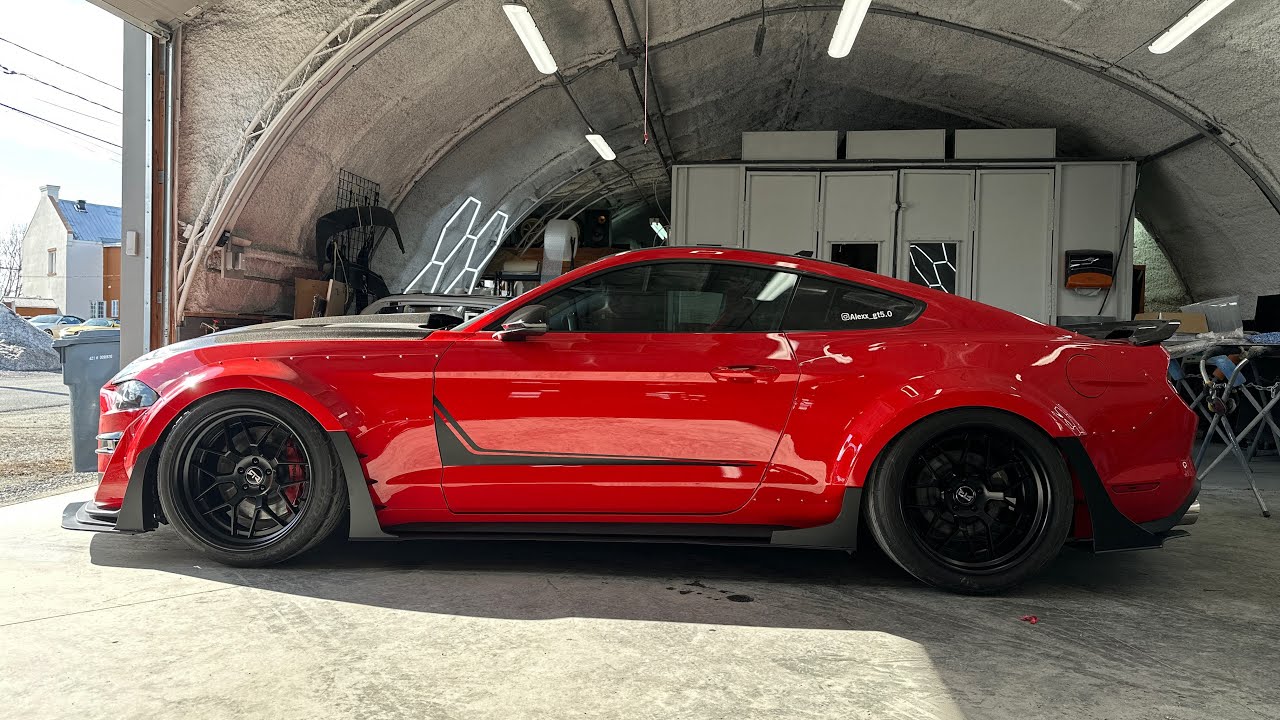 RTR MUSTANG with Artwork Bodyshop splitter kit - YouTube