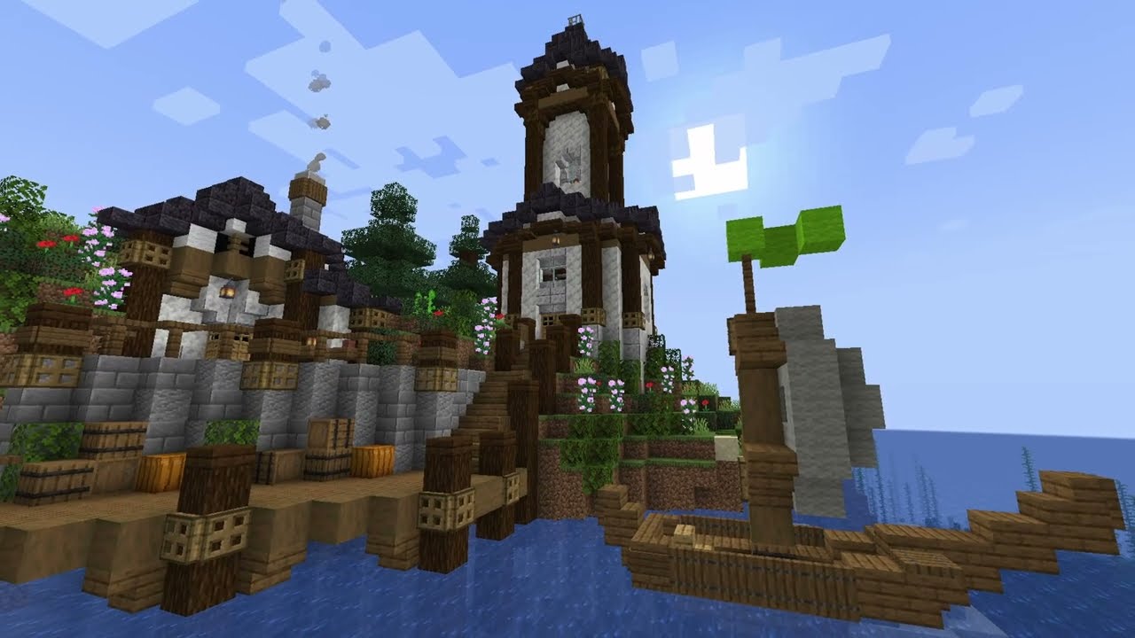 MInecraft - coast base timelapse - YouTube