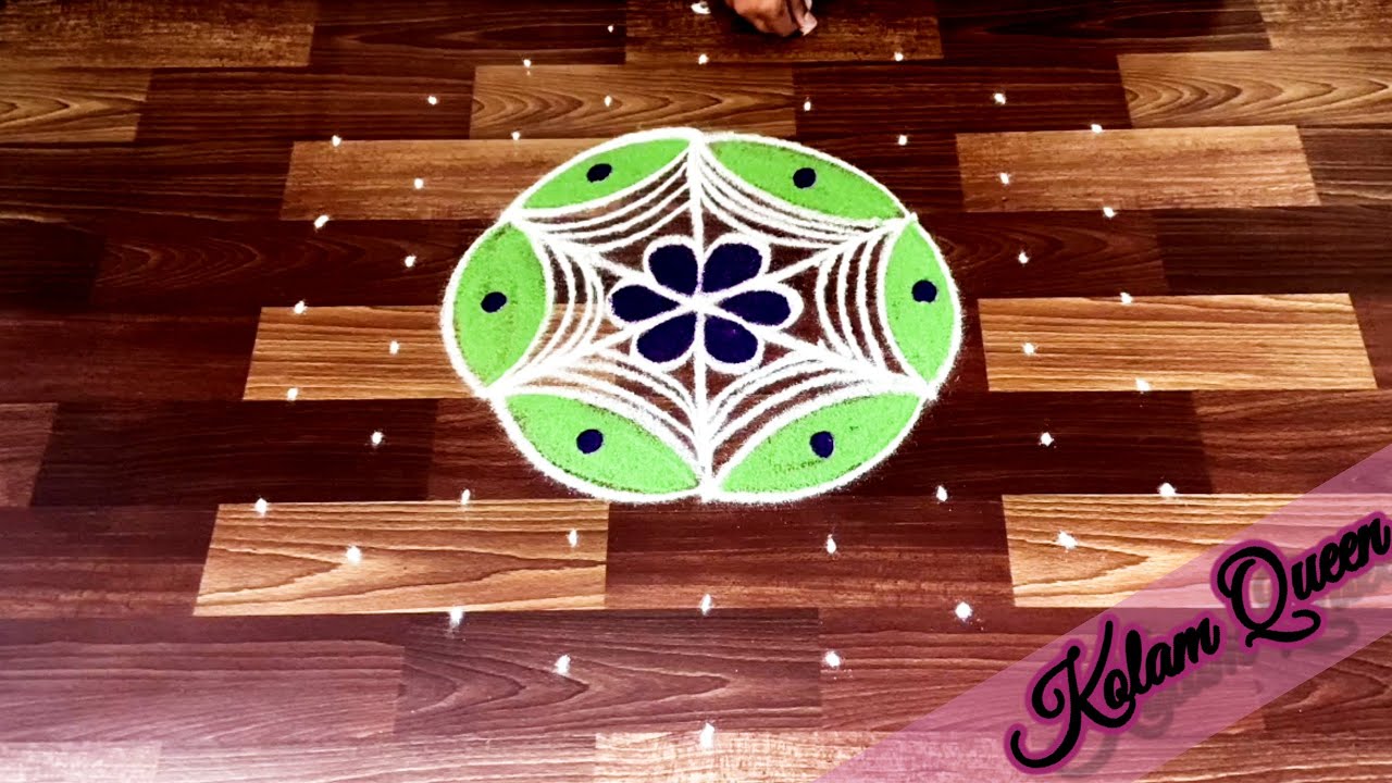 ஆனி மாத கோலம்|Star kolam|Easy Rangoli Design|Wednesday Kolam|Simple ...