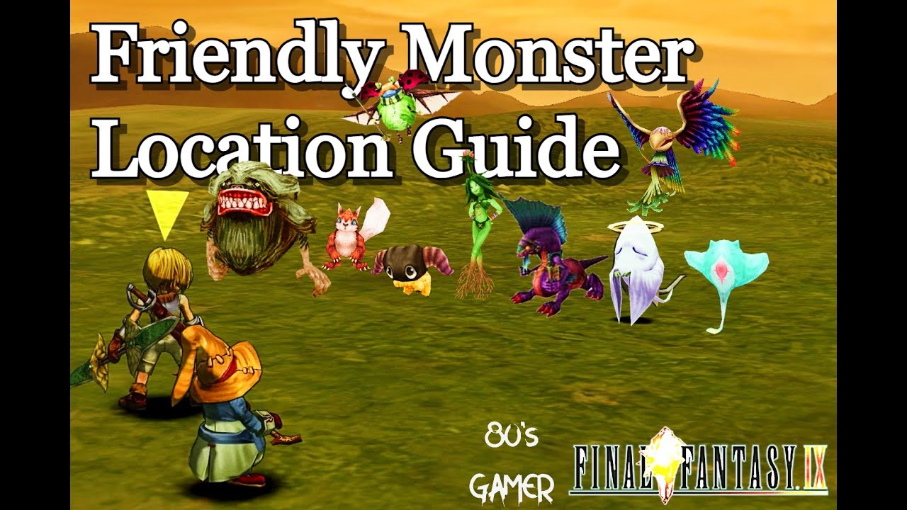 FF IX Moguri Mod 9.0- All Friendly Monsters Location Guide - YouTube