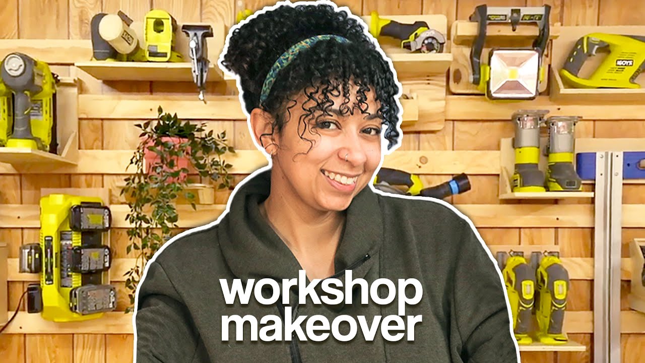 Rochelle's EXTREME workshop makeover * finally * - YouTube