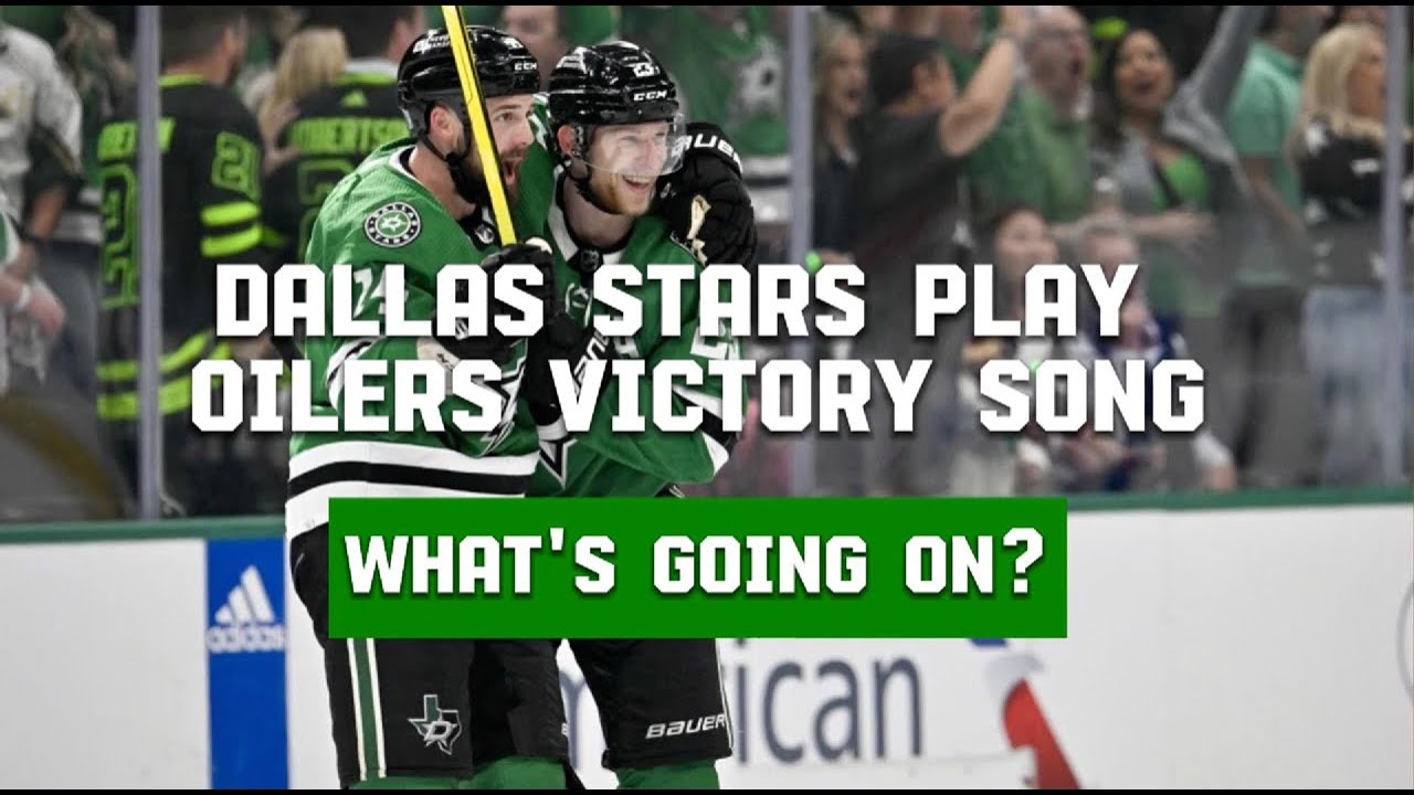 What's Going On? - Dallas Stars play Oilers victory song - YouTube