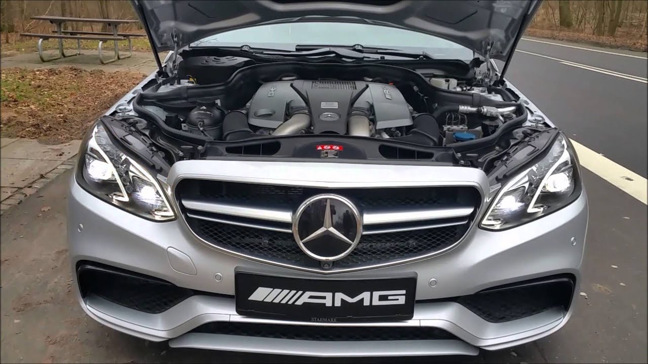 Mercedes Benz E63 AMG V8 Biturbo - YouTube