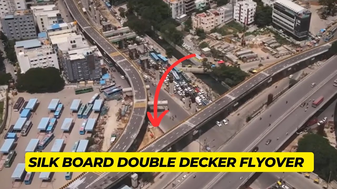 Silk Board Double Decker Flyover - YouTube