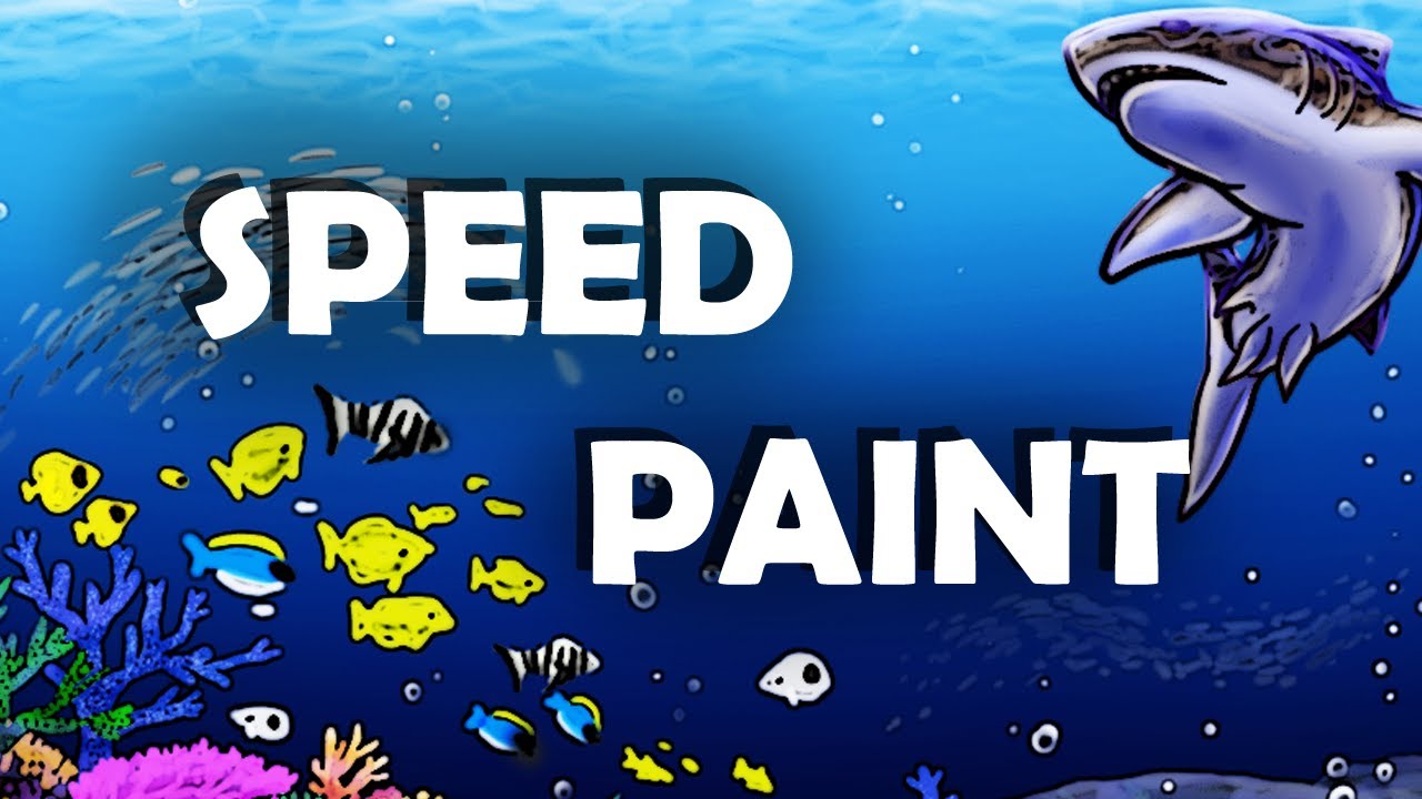 (SpeedPaint) Ocean Scene - OukaMocha - YouTube