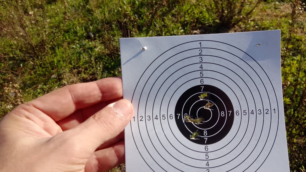 Gamo Whisper Vampire 22 cal, 50m shots with Gamo Magnum Hunter 22cal ...