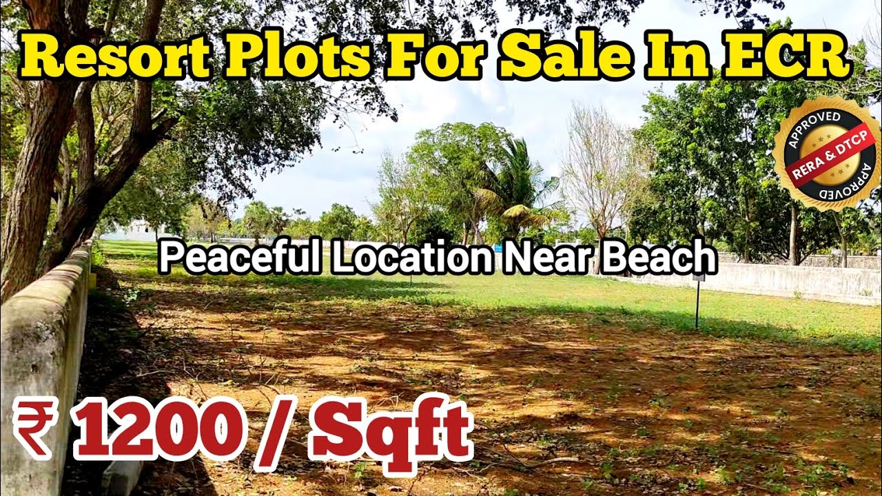 beach view Plots for sale in ecr - YouTube