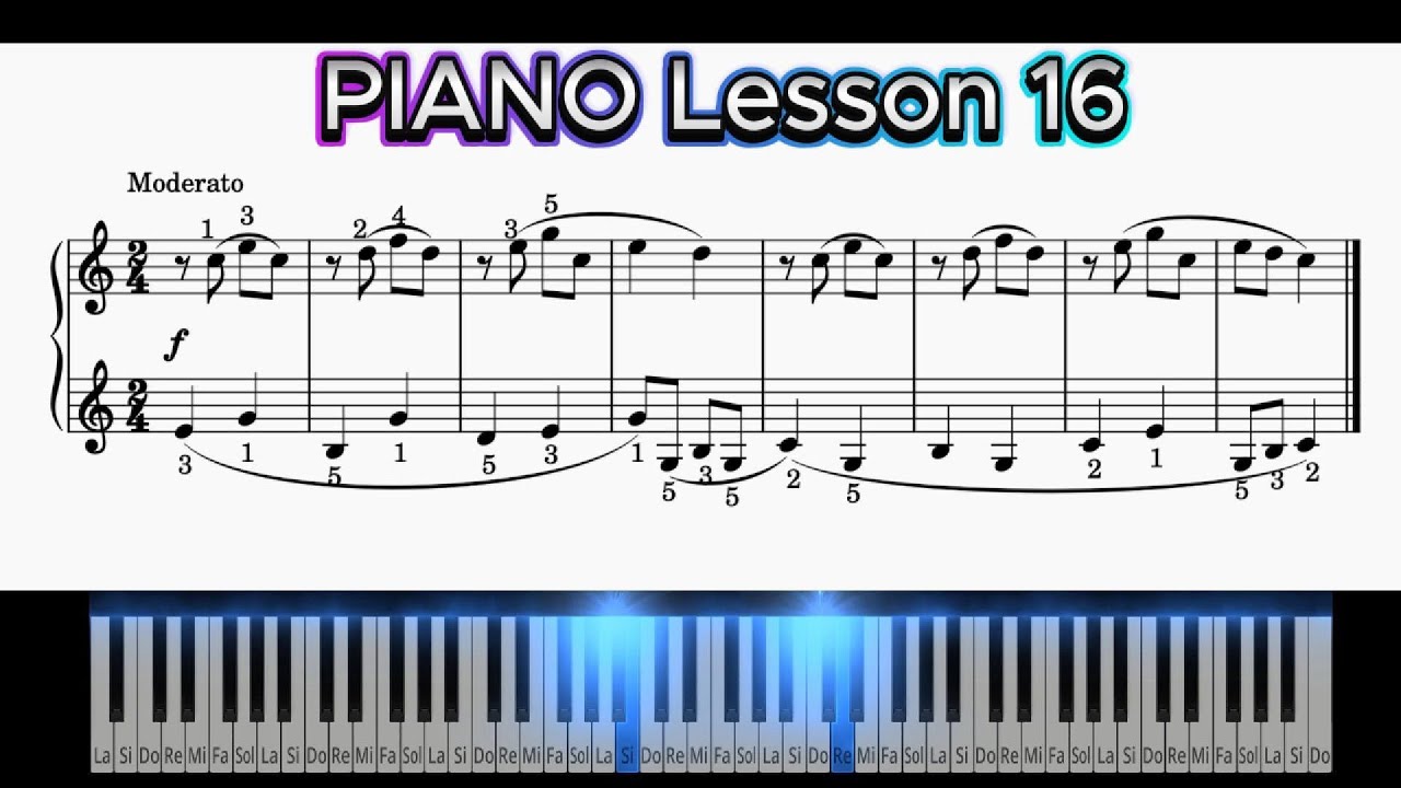 PIANO Lesson 16「 Bài luyện Piano của nhóm nghiên cứu giáo dục âm nhạc ...