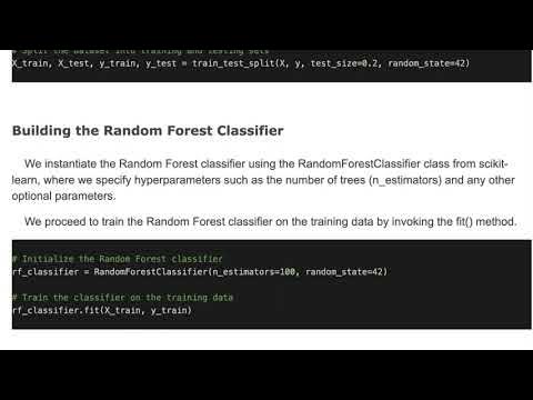 Classification with RandomForestClassifier in Python - YouTube