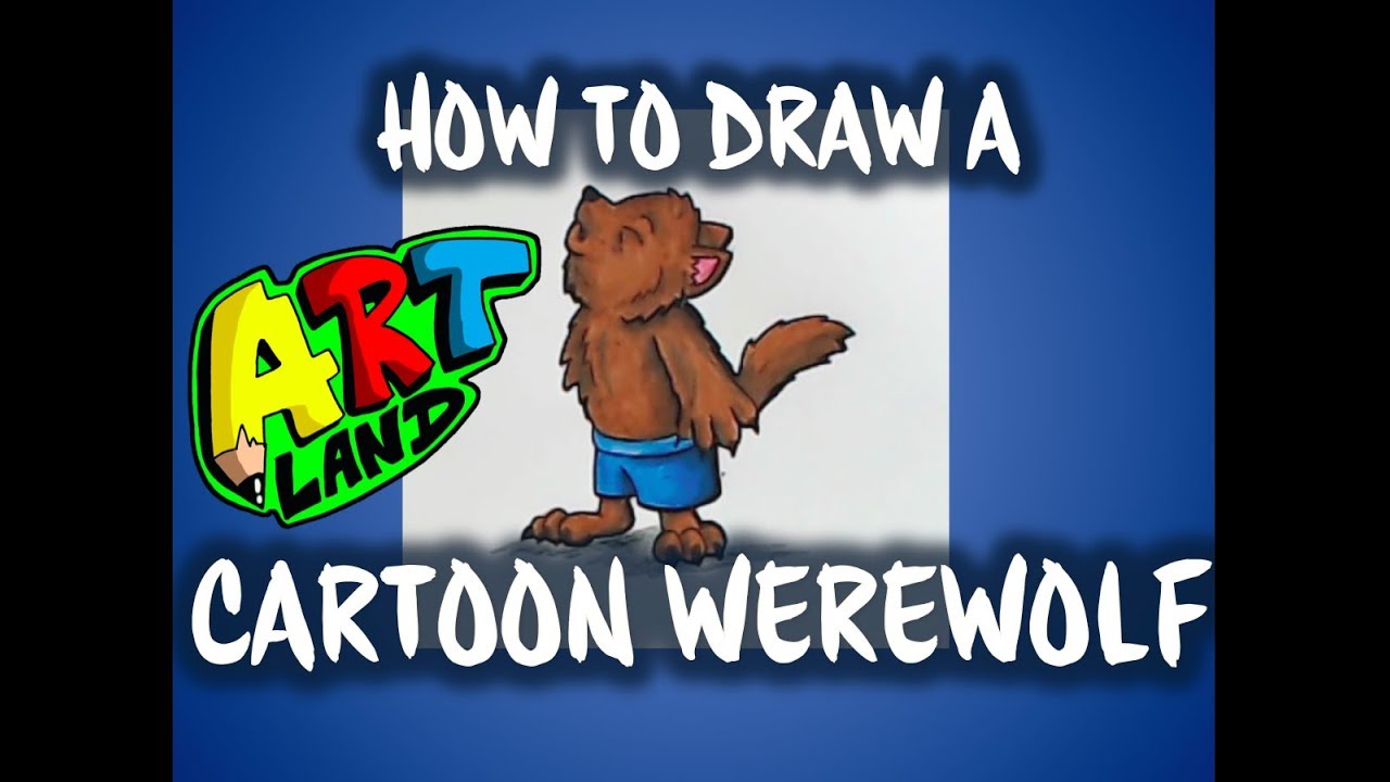 How to Draw a Cartoon Werewolf - YouTube