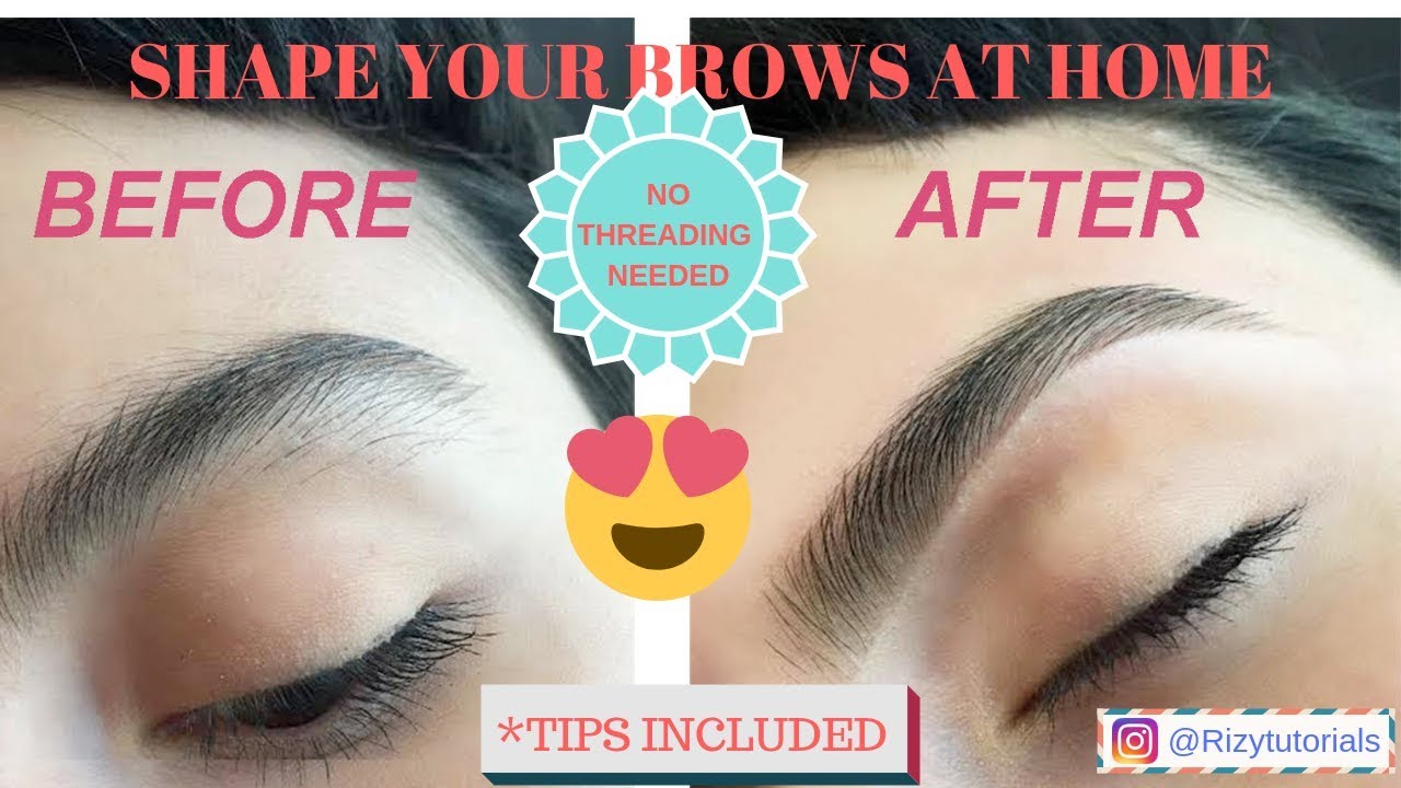 Shape your eyebrows at home| No threading required| DIY| lakme expert ...