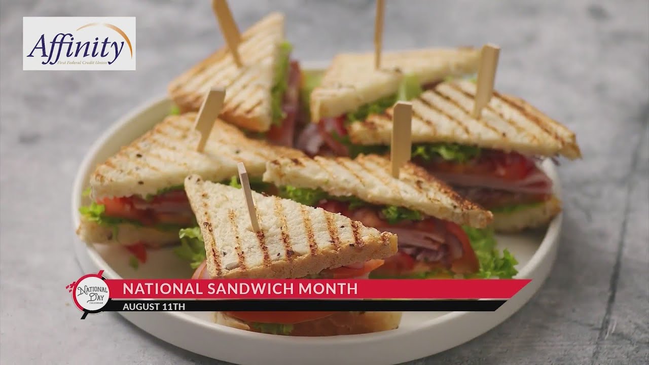 NATIONAL DAY CALENDAR: National Sandwich Month - YouTube