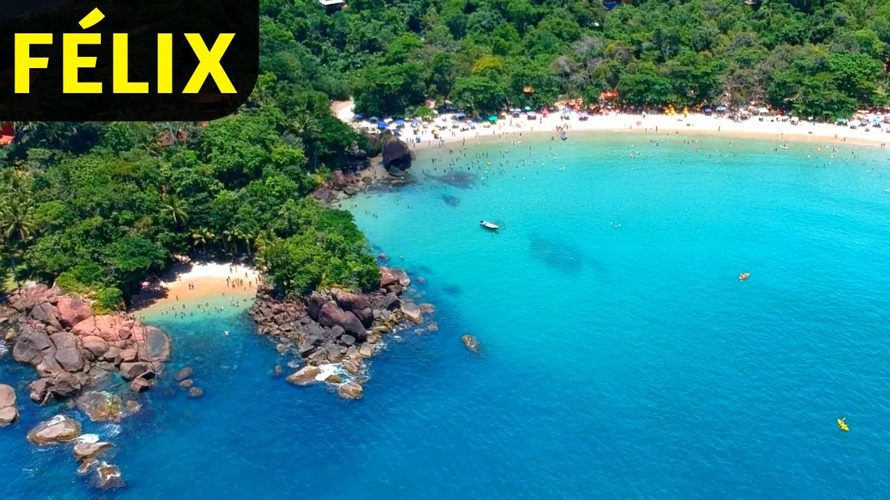 🔴 PRAIA do FÉLIX em UBATUBA + PRAIA DO PORTUGUÊS 🌅😎🌴 - YouTube