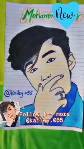 Drawing of Mohammad Faiz😊😊 - YouTube