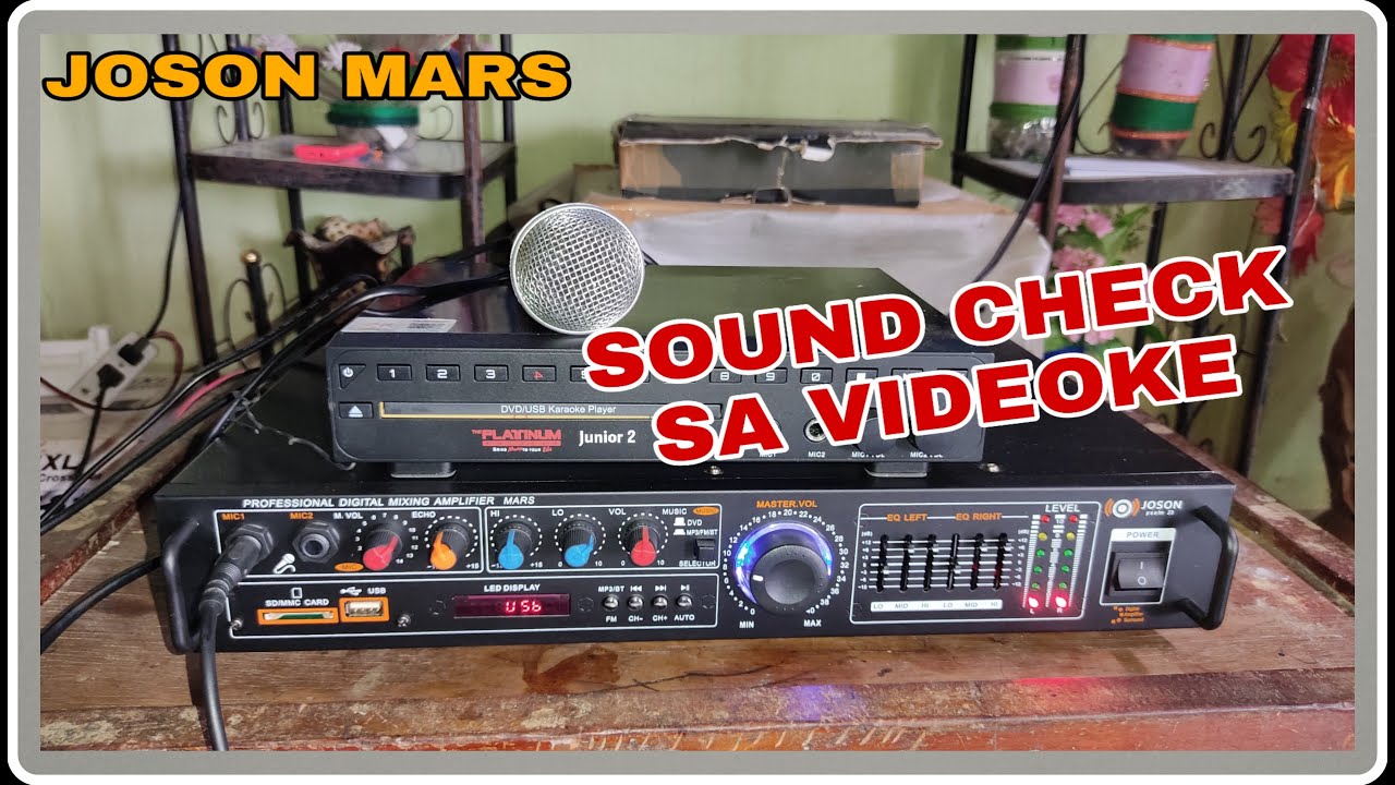 JOSON MARS VIDEOKE TEST - YouTube