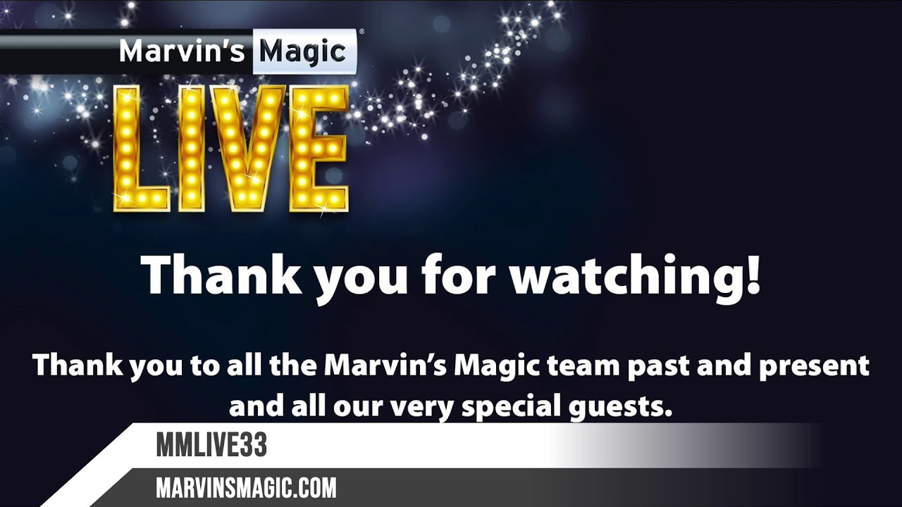 Marvin's Magic Live Stream - YouTube