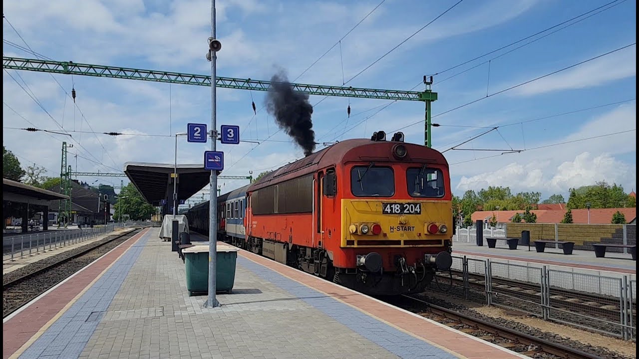 MÁV 418 204 (M41 2204), 2019. 05. 19. Fonyód - YouTube