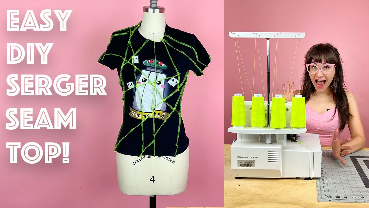 DIY Reverse Seam Patchwork Serger Shirt | Sew Anastasia - YouTube