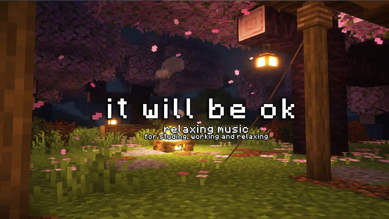 relaxing rainy day music with minecraft ambience... perfect chill vibes ...