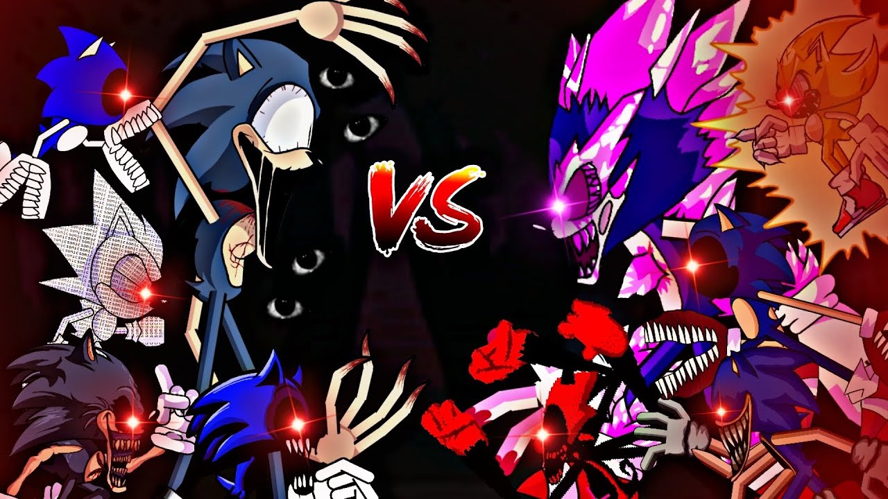 Sonic.exe Big Compilation Fight DC2 - YouTube
