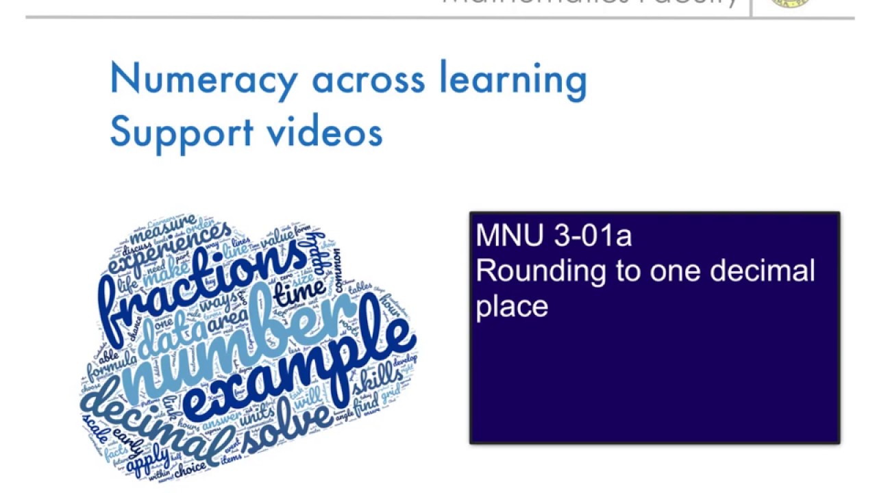MNU 2-01a Rounding to 1 decimal place - YouTube