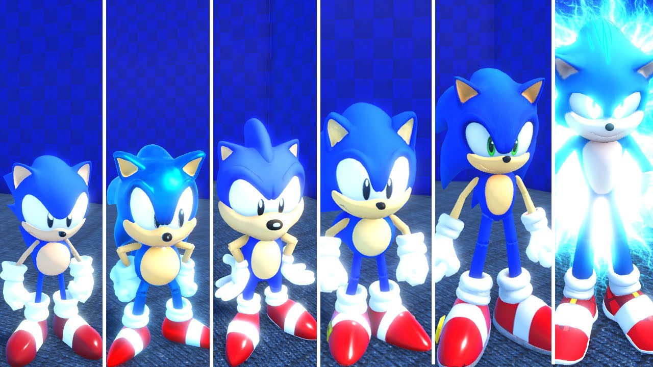 EVOLUÇÃO DO SONIC THE HEDGEHOG! (NOVO) (Evolution of Sonic The Hedgehog ...
