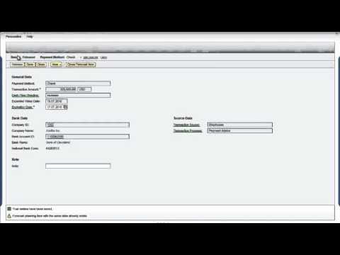 Managing Cash and Liquidity with SAP Business ByDesign: Solution Demo - YouTube