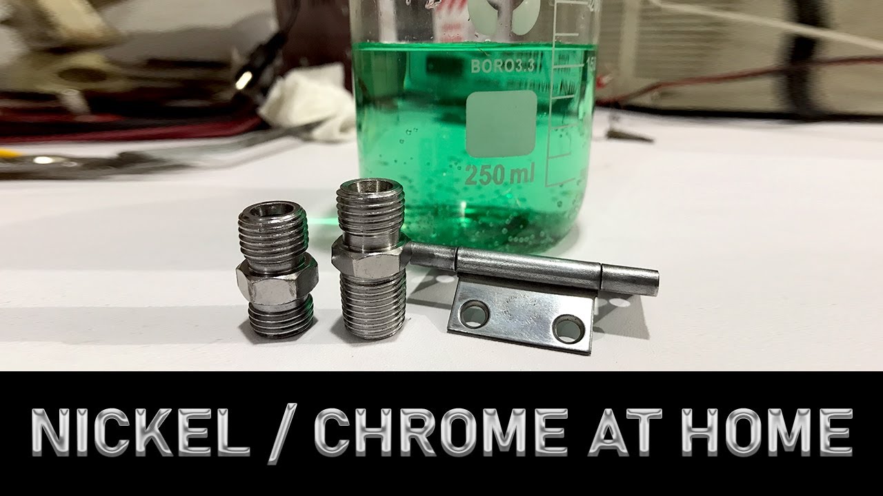 Nickel Chrome Electroplating at Home DIY - YouTube