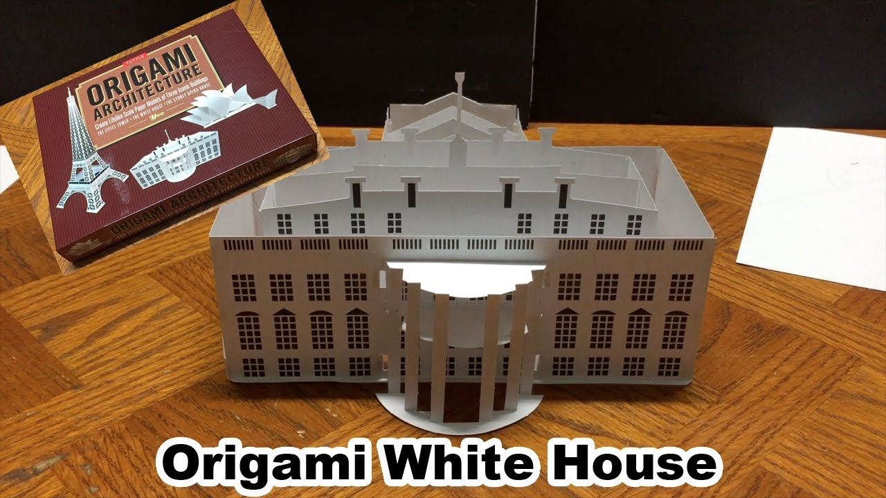 Building an Origami White House Speed Build - YouTube